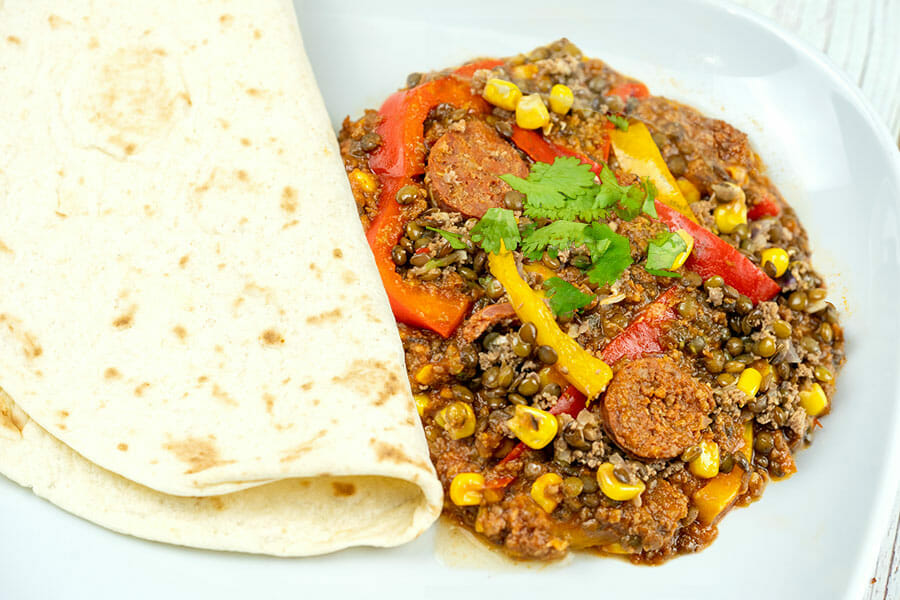 Lentilles façon chili au Thermomix - Cookomix