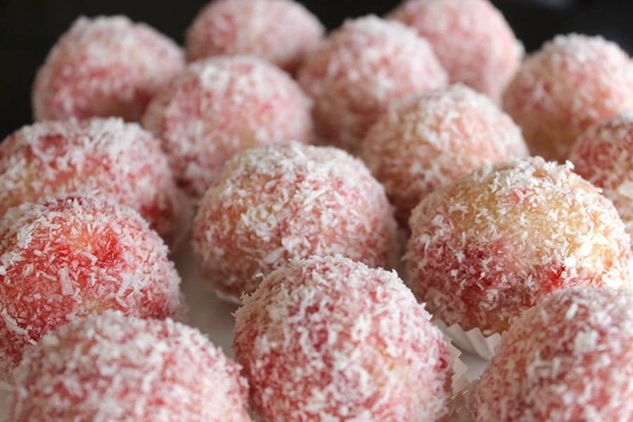 Boules coco et confiture au Thermomix - Cookomix