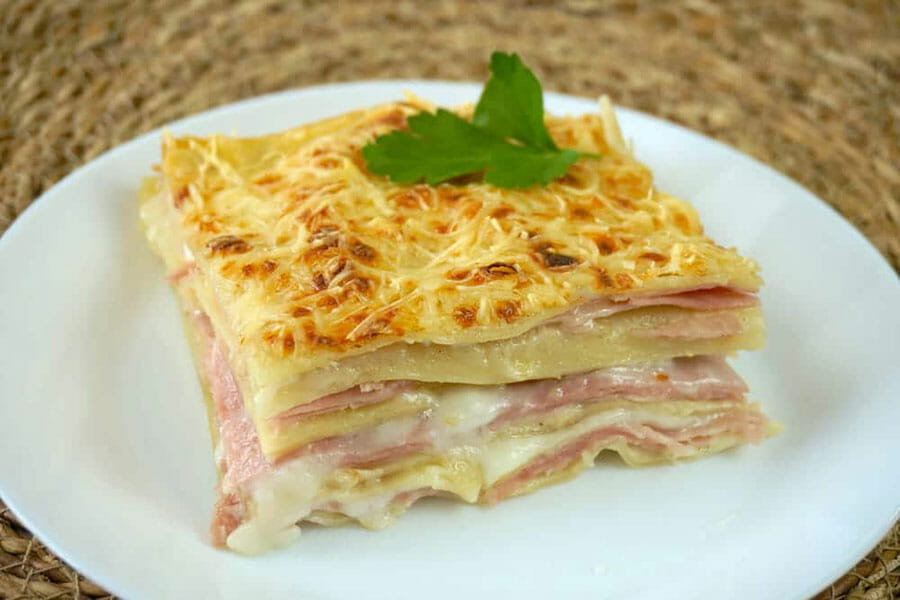 Lasagnes jambon - fromage au Thermomix - Cookomix