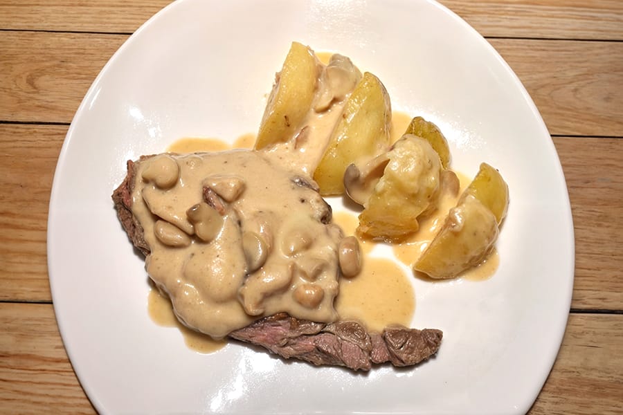 Côtes de porc et sa sauce moutardée au Thermomix - Cookomix