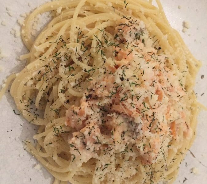 Spaghettis Au Saumon Fumé Au Thermomix Cookomix