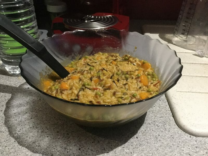 Riz safrané aux petits légumes au Thermomix - Cookomix