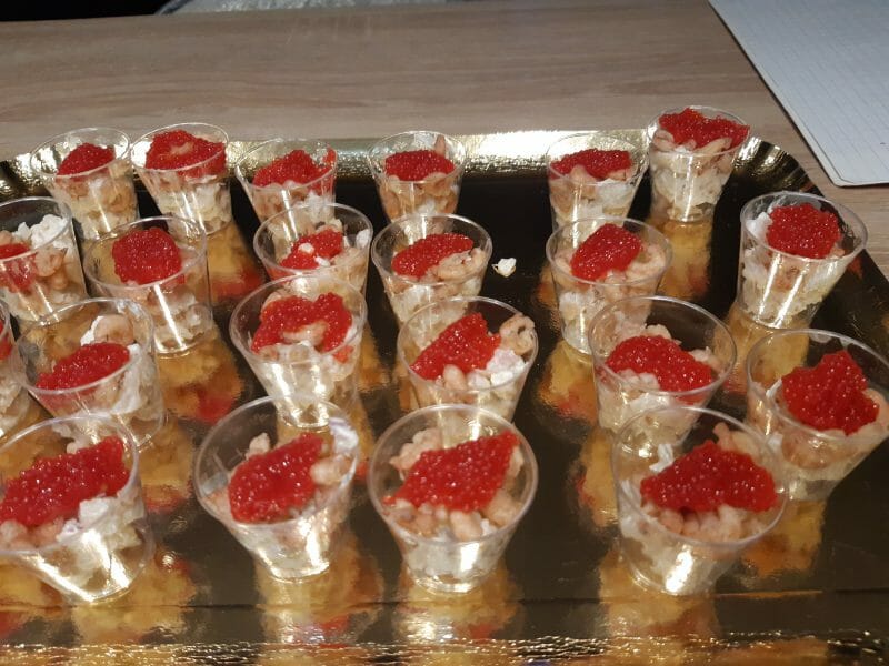 Verrines au saumon et pommes granny au Thermomix - Cookomix