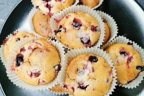 Mini muffins aux fruits rouges au Thermomix - Cookomix