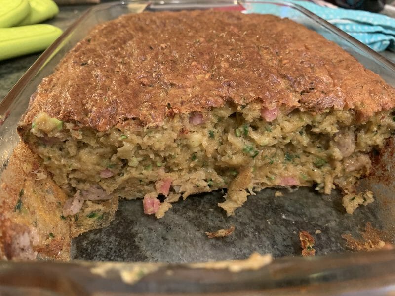 Zucchini slice - Pain de courgettes australien au Thermomix - Cookomix