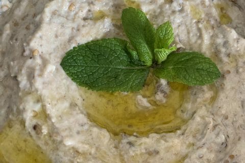 Moutabal - Caviar d'aubergine libanais au Thermomix - Cookomix