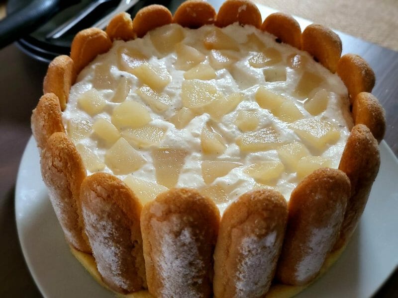 Charlotte poire chocolat au Thermomix - Cookomix