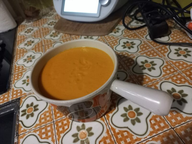 Soupe de potimarron à l’orange et au gingembre au Thermomix - Cookomix