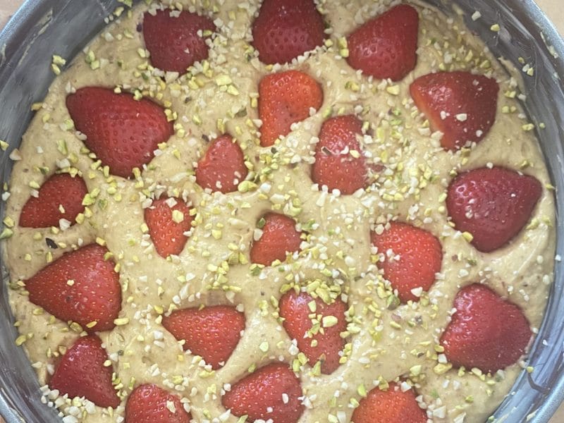 Gâteau amandes et fruits rouges au Thermomix - Cookomix