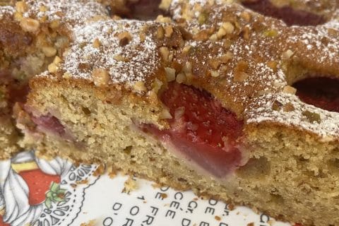 Gâteau amandes et fruits rouges au Thermomix - Cookomix