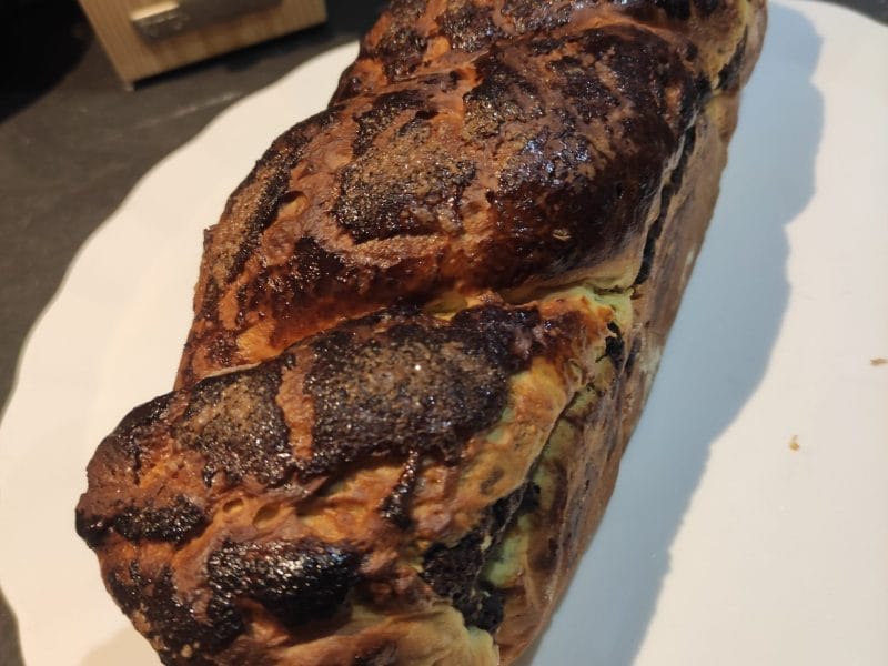 Cozonac - Brioche roumaine aux noix et chocolat au Thermomix - Cookomix