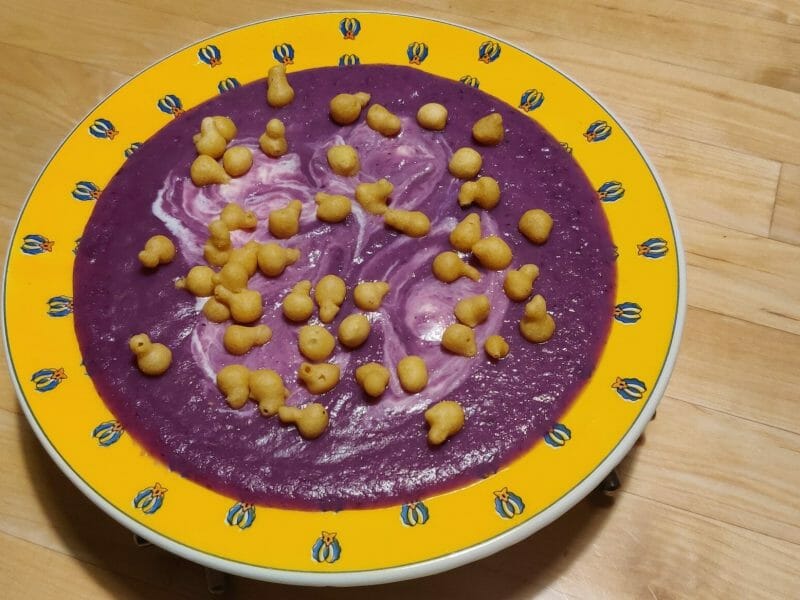 Soupe au chou rouge au Thermomix - Cookomix