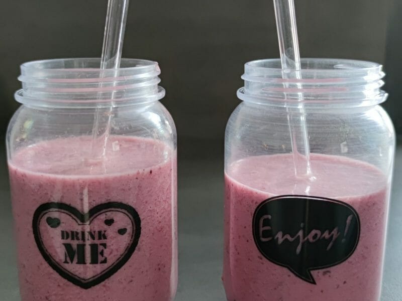 Smoothie fruits rouges et banane au Thermomix - Cookomix