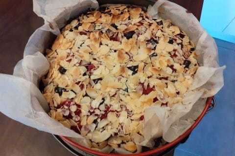 Gâteau amandes et fruits rouges au Thermomix - Cookomix