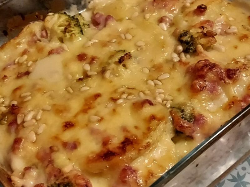 Gratin de pommes de terre et brocolis au Thermomix - Cookomix